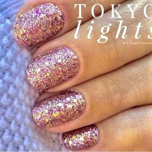 Color Street | Makeup | Color Street Tokyo Lights Pink Gold Glitter ...